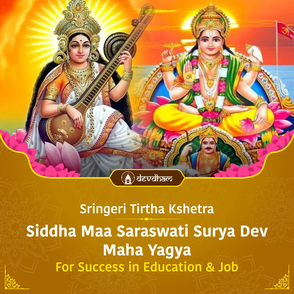 Navratri Special : Siddha Maa Saraswati Surya Dev Maha Yagya for Success in Education and Job ...
