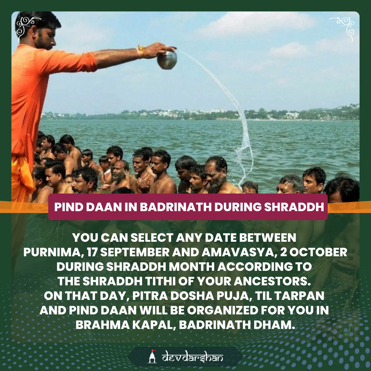 Pitra Dosha Puja, Til Tarpan and Pind Daan From Shraddh Purnima ...