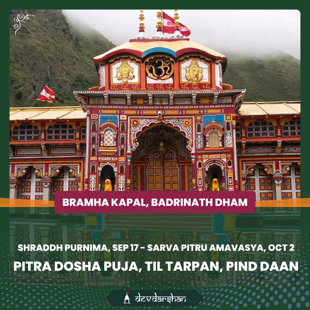 Pitra Dosha Puja, Til Tarpan and Pind Daan From Shraddh Purnima ...