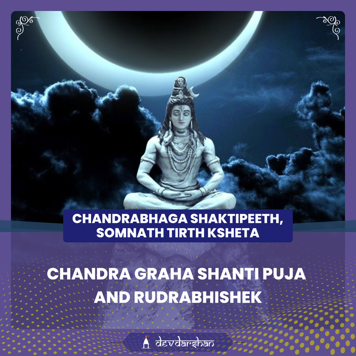Chandra Graha Shanti Puja and Rudrabhishek